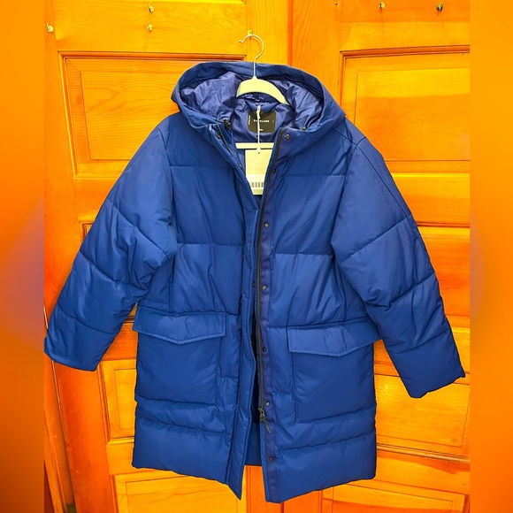 Everlane | Jackets & Coats | Everlane Renew Long Puffer Cobalt | Poshmark